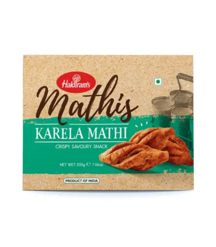 HALDIRAM KARELA MATHI (MASTER BOX) 24X200G - Aekshea Foods Wholesale